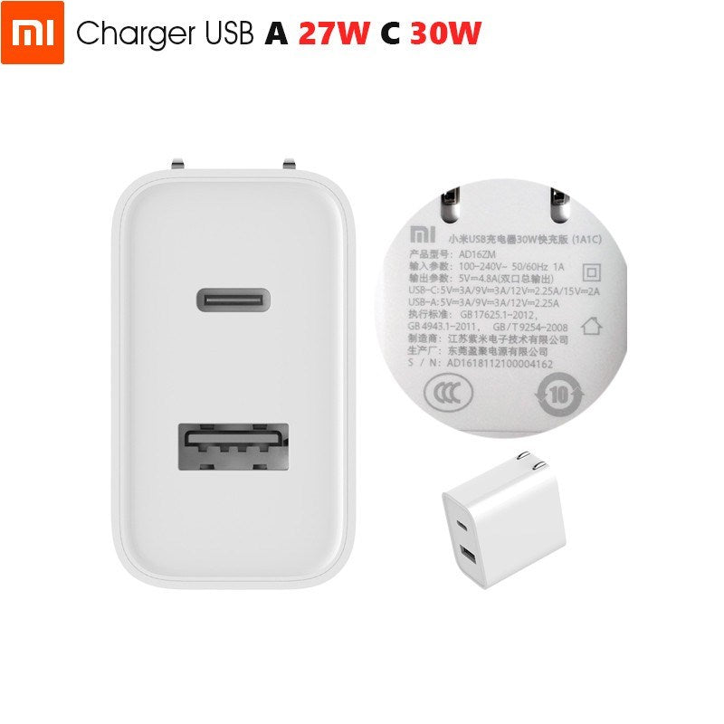 XIAOMI 30W USB Type-C FAST CHARGER (1A1C) – drawingtabs.pk