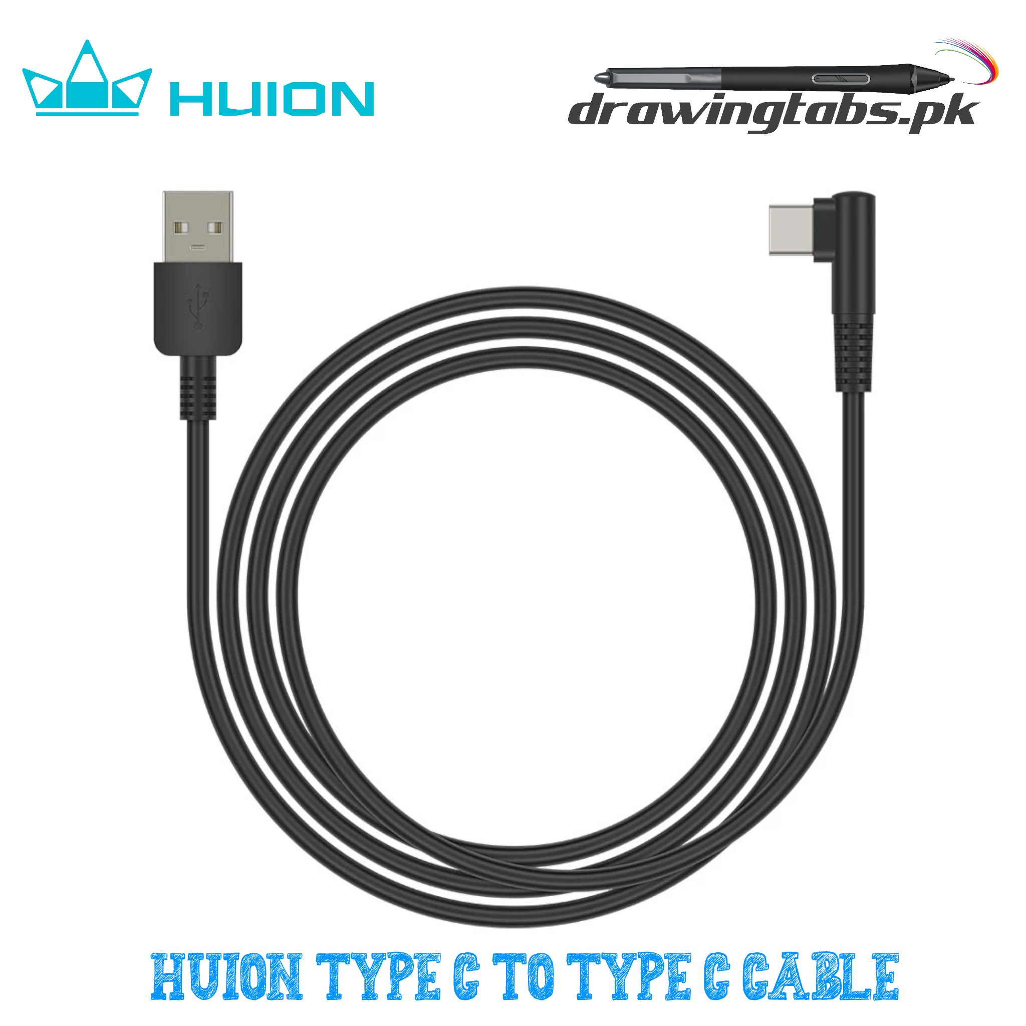 Huion USB-A to USB-C Cable – drawingtabs.pk