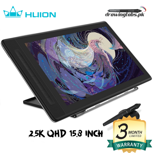 HUION KAMVAS Pro 16 2.5K QHD Drawing Tablet with Screen QLED Full-Lami ...